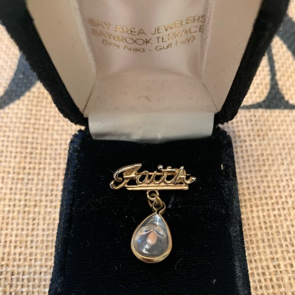 Jewelry | Faith Mustard Seed Encased Brooch | Poshmark